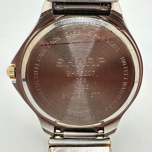 Sharp | Accessories | Vintage Mens Sharp Quartz Watch 36 Mm Model ...